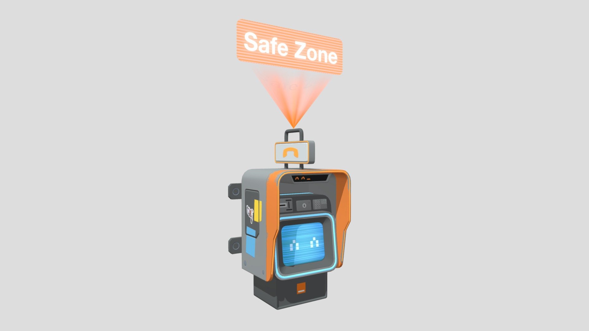 Orange Safe Zone [Blade Runner] Phone - Download Free 3D model by ...