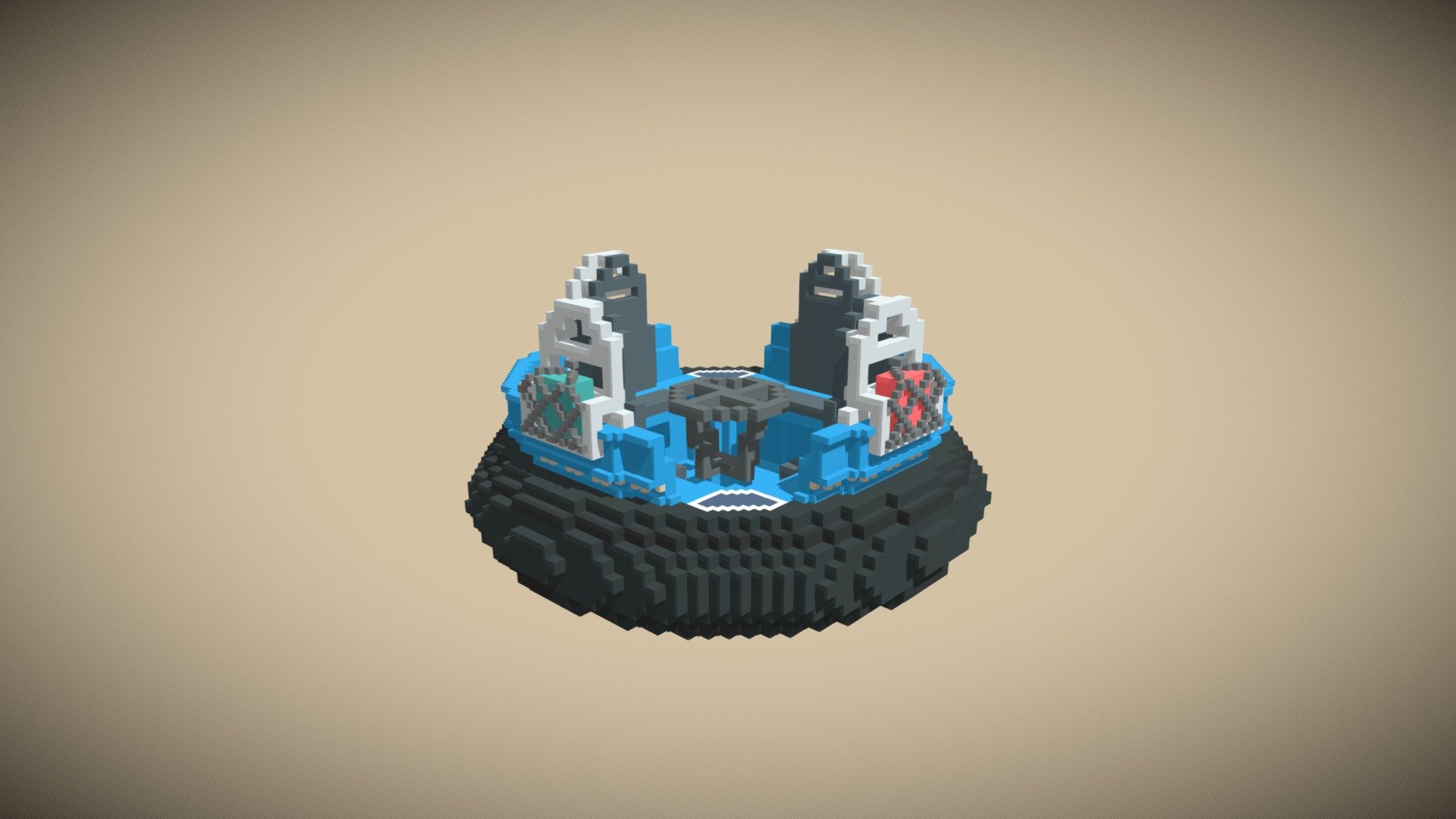 California Adventure Grizzly River Run Raft - 3D model by Electro3d ...