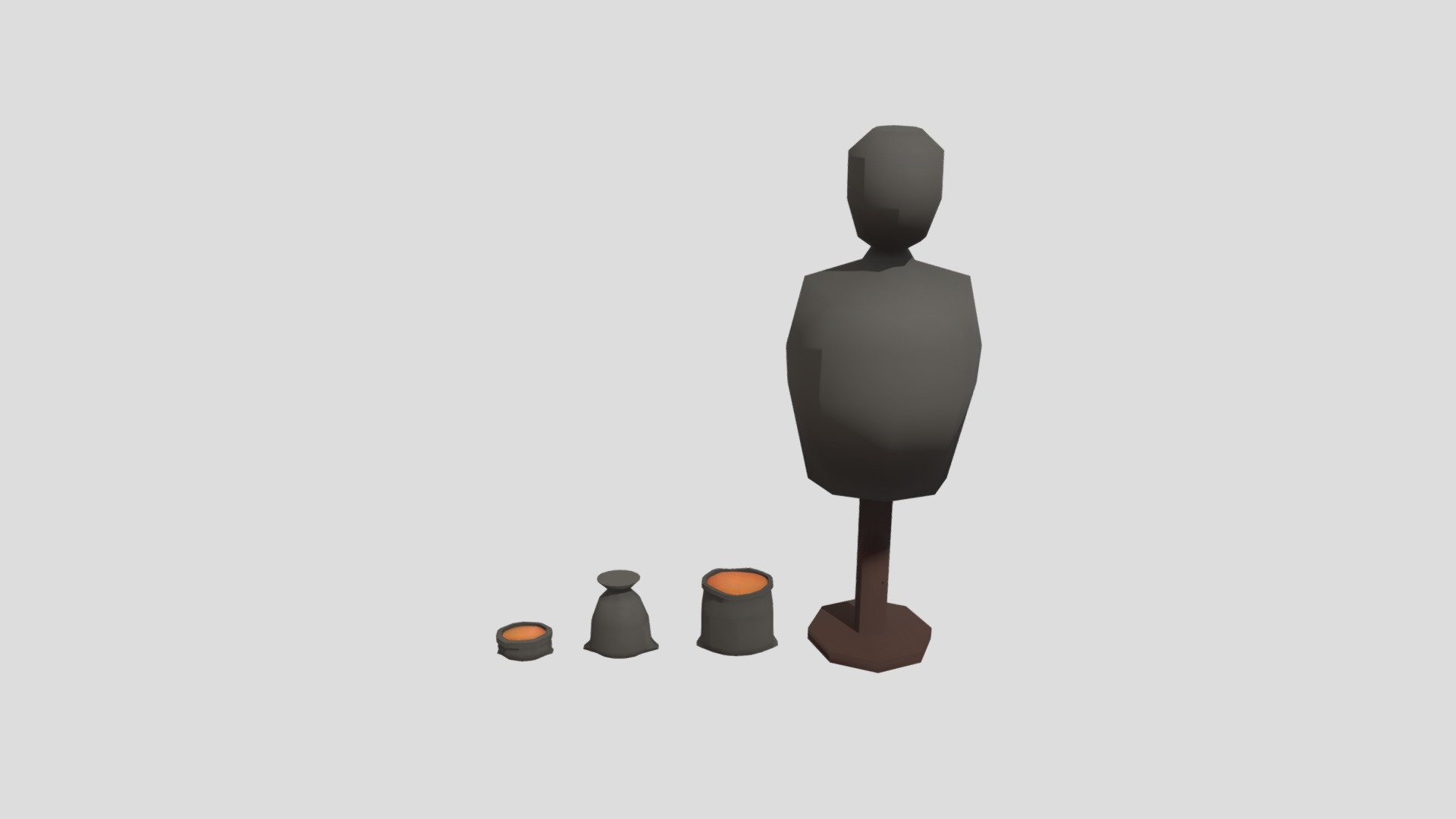 Level 1 - Group 3 Sacks - Download Free 3D model by carleslopeziglesias ...