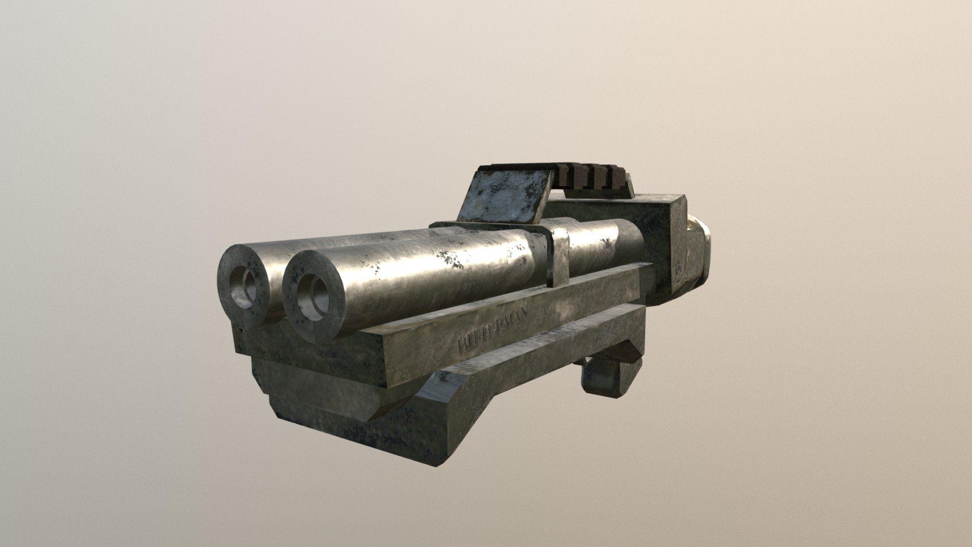 Super Shotgun V2 - 3D model by GoldenThumbs [0d1f8f9] - Sketchfab