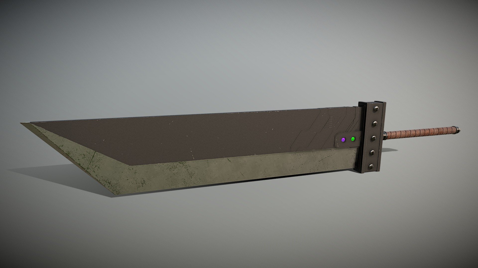 Final Fantasy 7 - Cloud's buster sword - Buy Royalty Free 3D model by ...