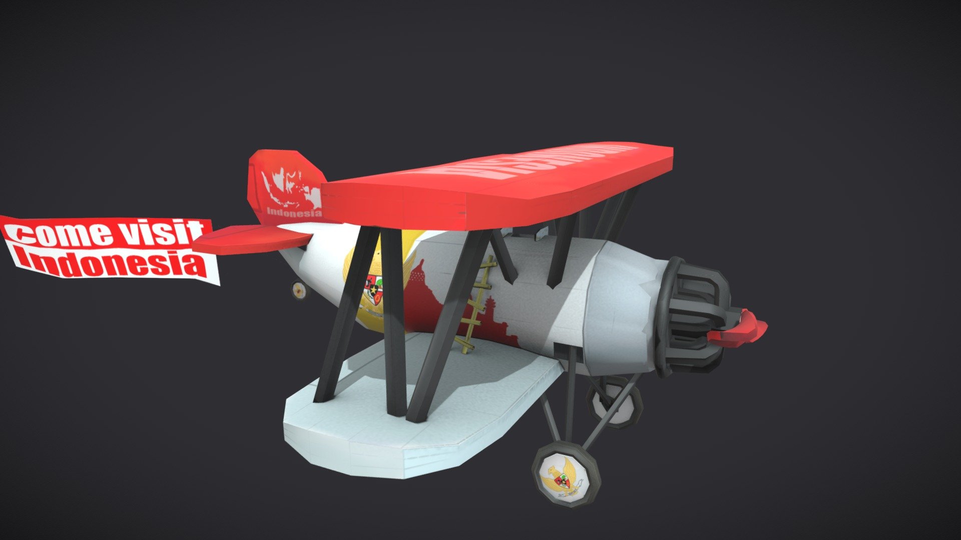 Plane Game art 1 2023 - Download Free 3D model by LucasMvanPolen ...