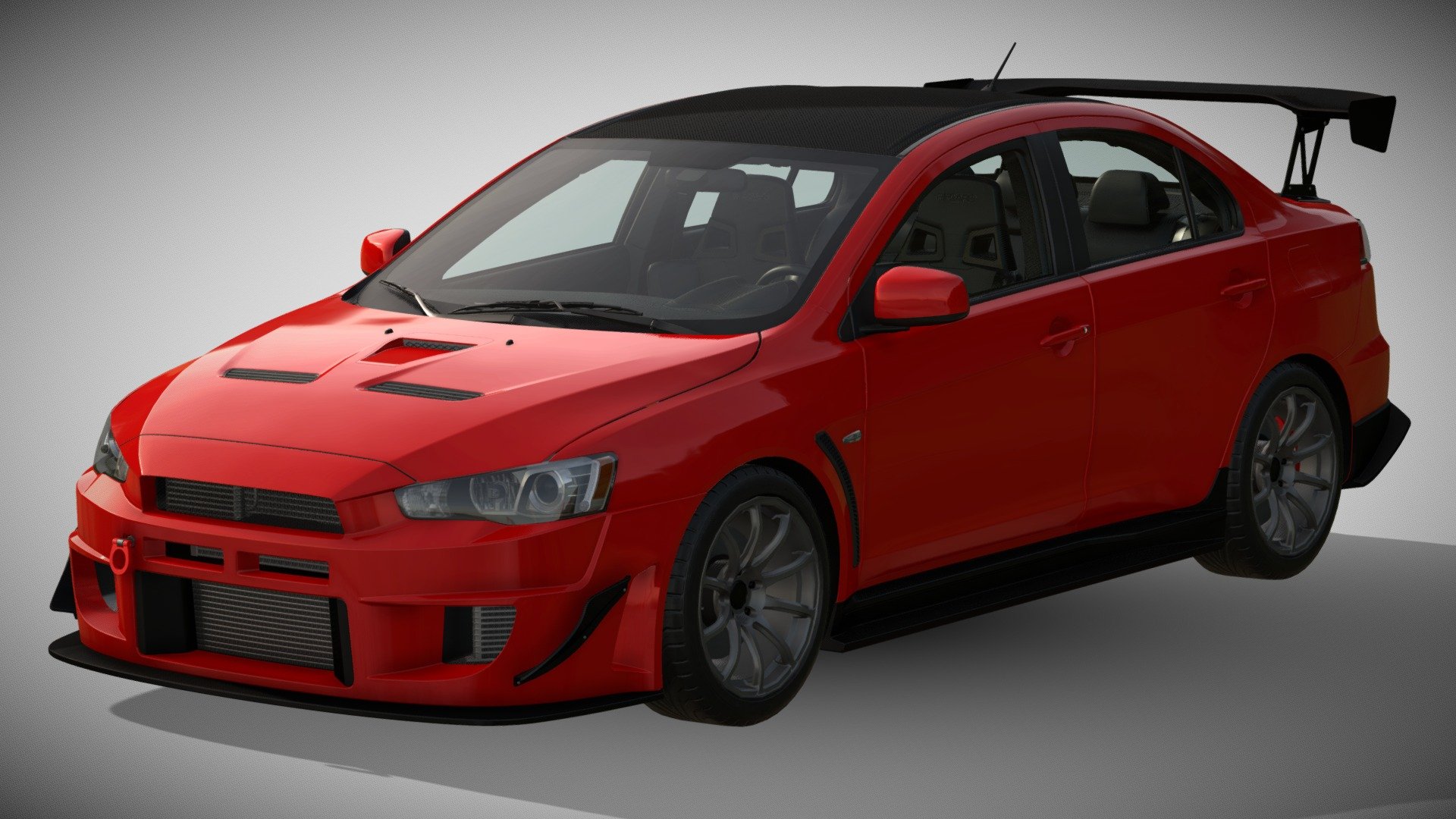 2010 SunLine Racing Mitsubishi Lancer Evo X - Download Free 3D model by ...
