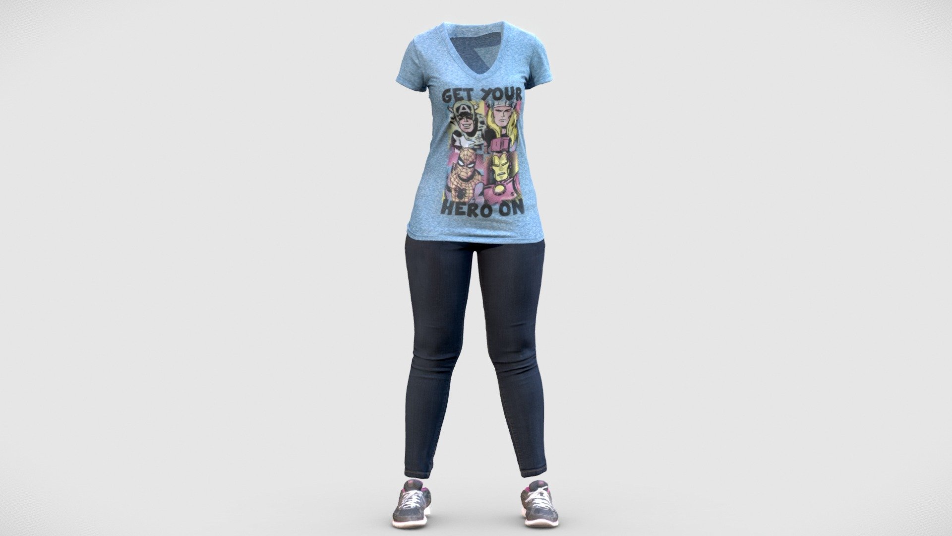 Realistic Human Woman Clothes Scan - 163FBody - Buy Royalty Free 3D ...