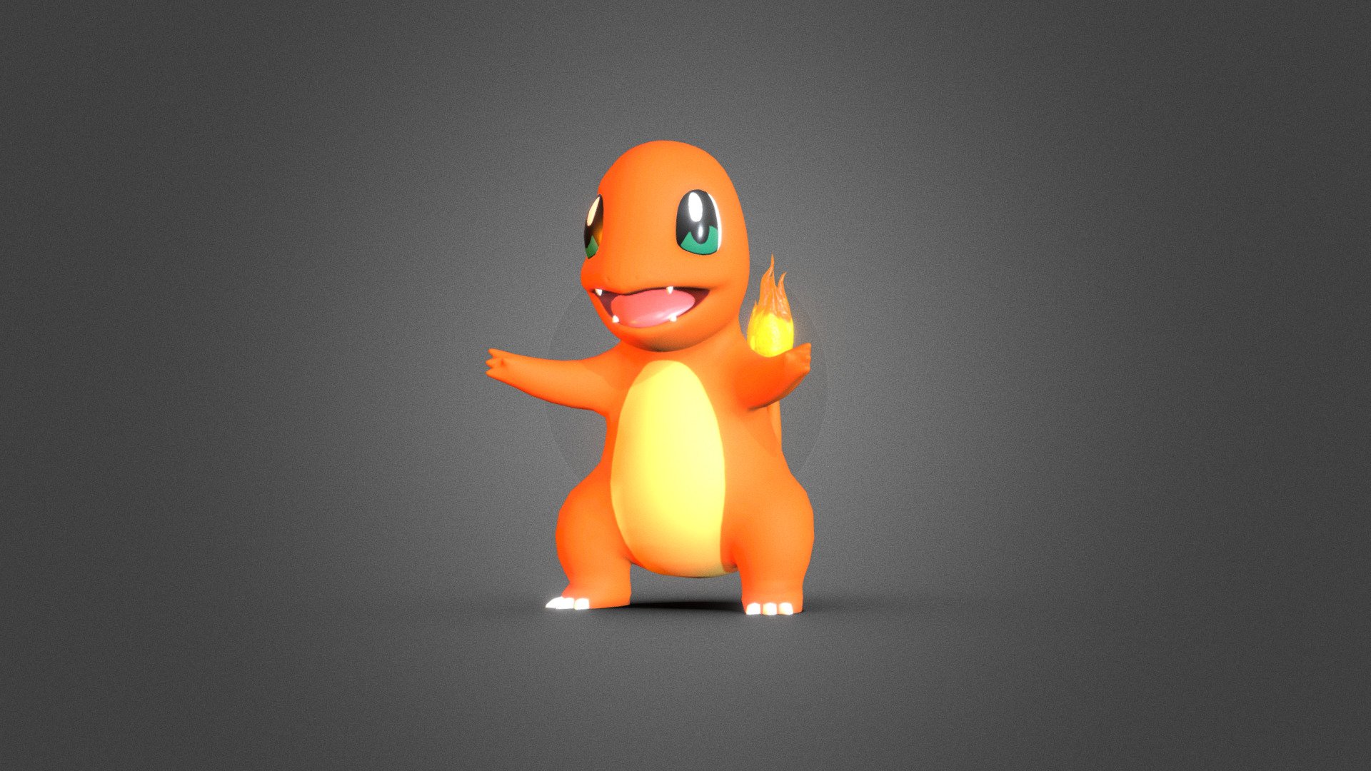 Charmender - 3D model by Decagon (@decagonsculpts) [0d238ad] - Sketchfab