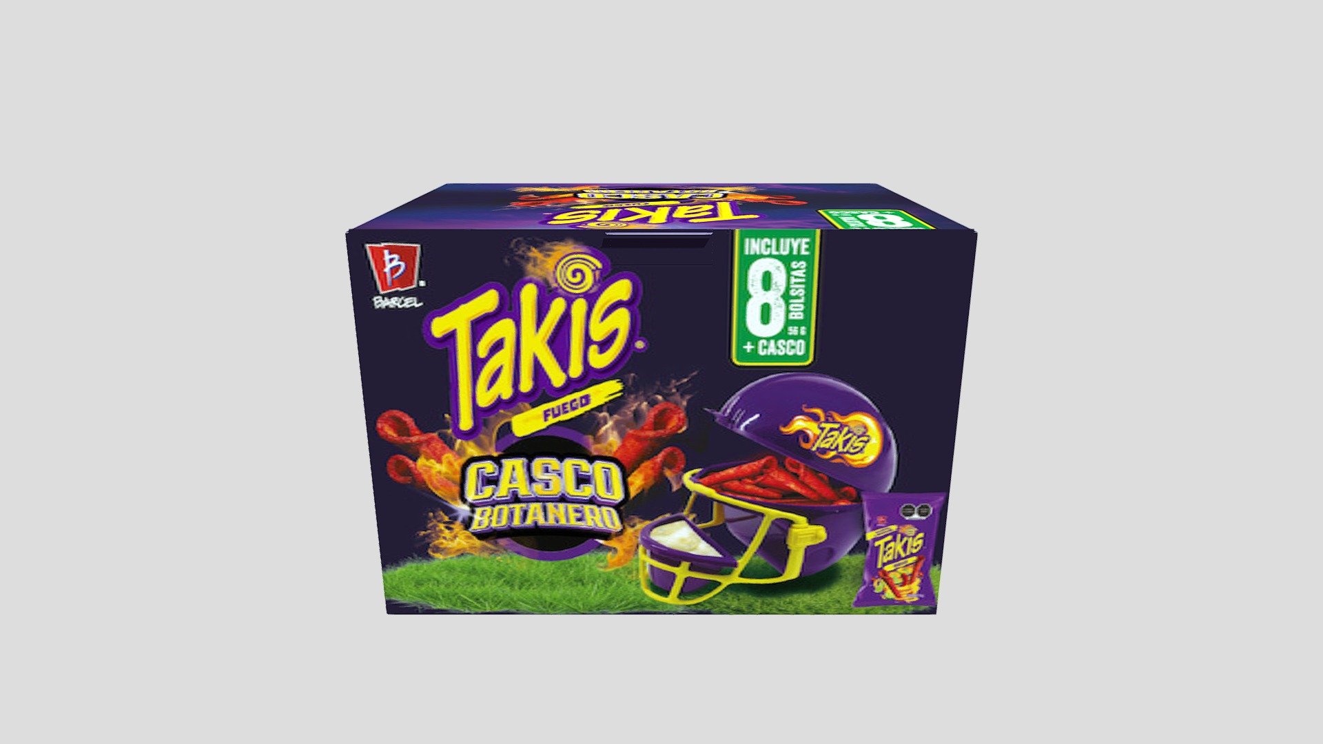 CAJA CASCOS TAKIS 448G - 3D model by xiumtz [0d2696d] - Sketchfab