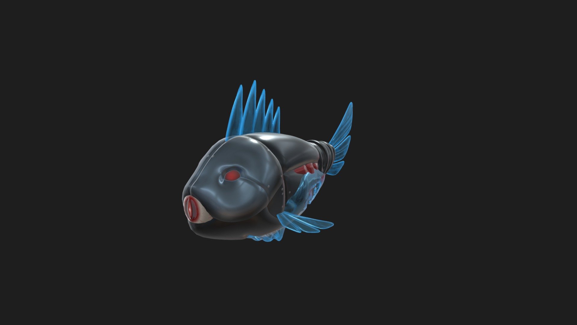 Fish Enemy (Cyber Psychosis) - 3D model by Viktoria Medarova ...