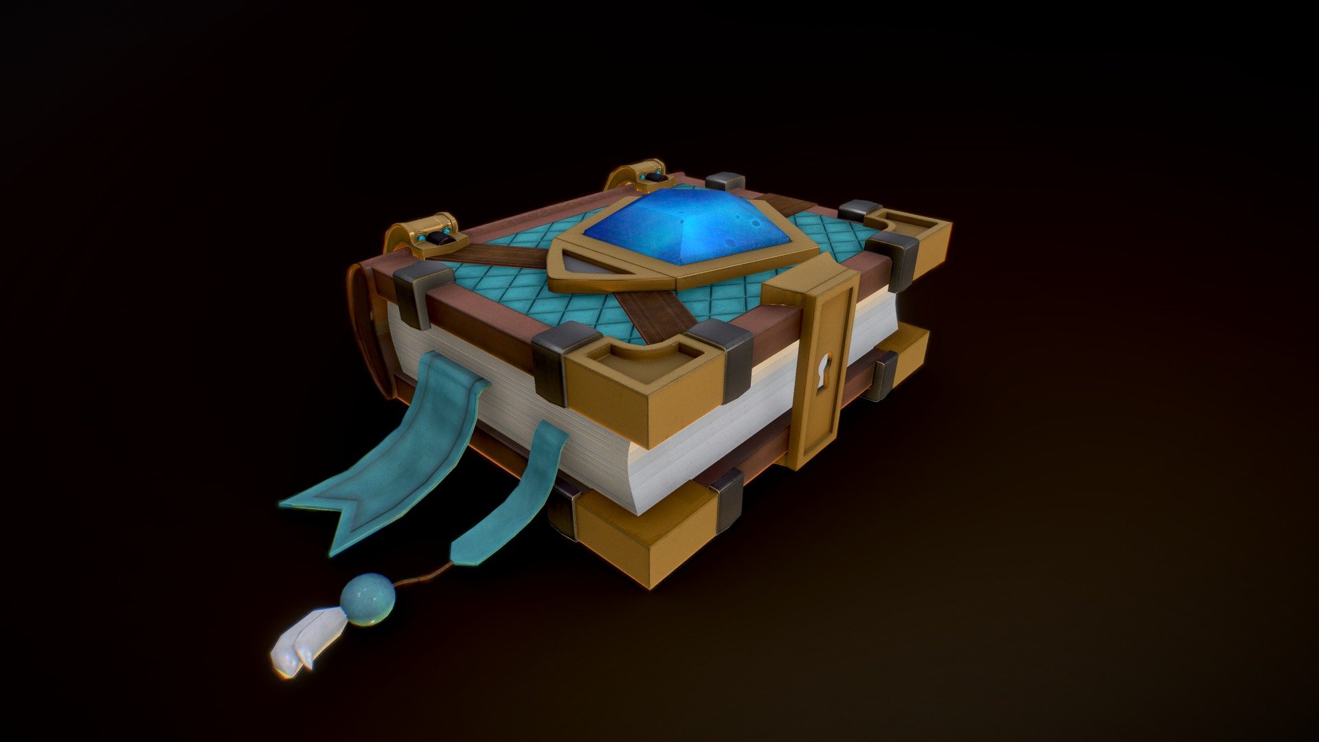 Magic book - 3D model by MALEEWICH [0d26e16] - Sketchfab