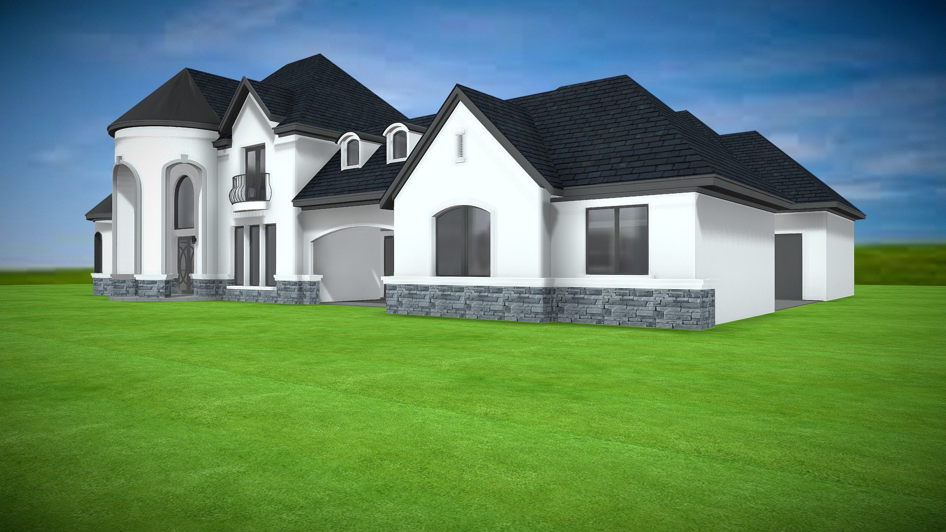 Rogers 2 - 360 spin model of 3D house - 3D model by Render3DQuick ...