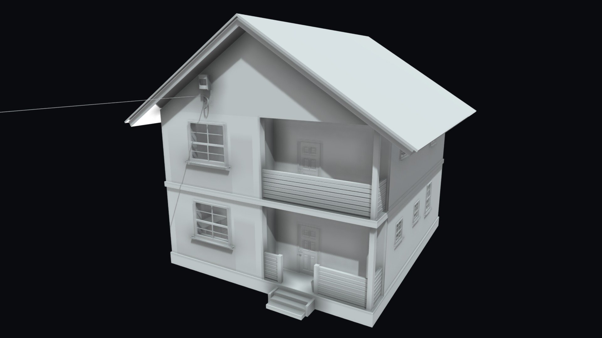 House - Download Free 3D model by daniel_marsovich (@danmars) [0d283e4 ...