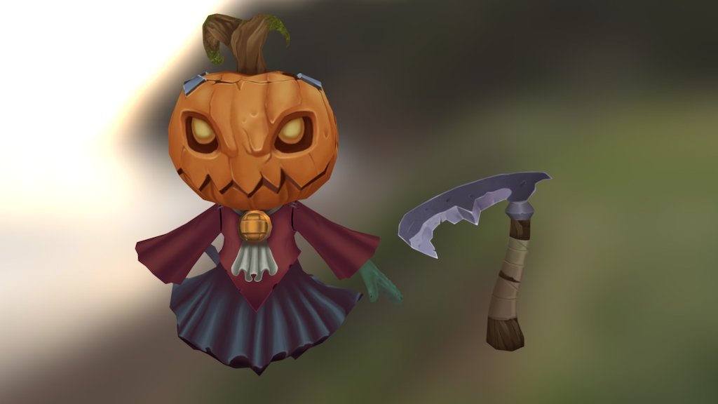 Pumpkin - 3D model by MonamiRedPen (@akdhwldh) [0d288f4] - Sketchfab