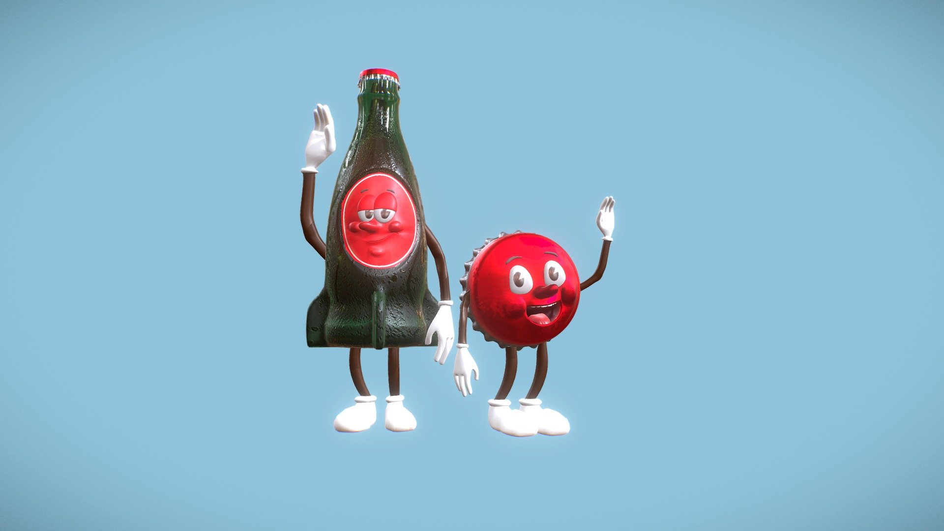Bottle and Chappy - Download Free 3D model by rodrigoscar [0d29e1c ...