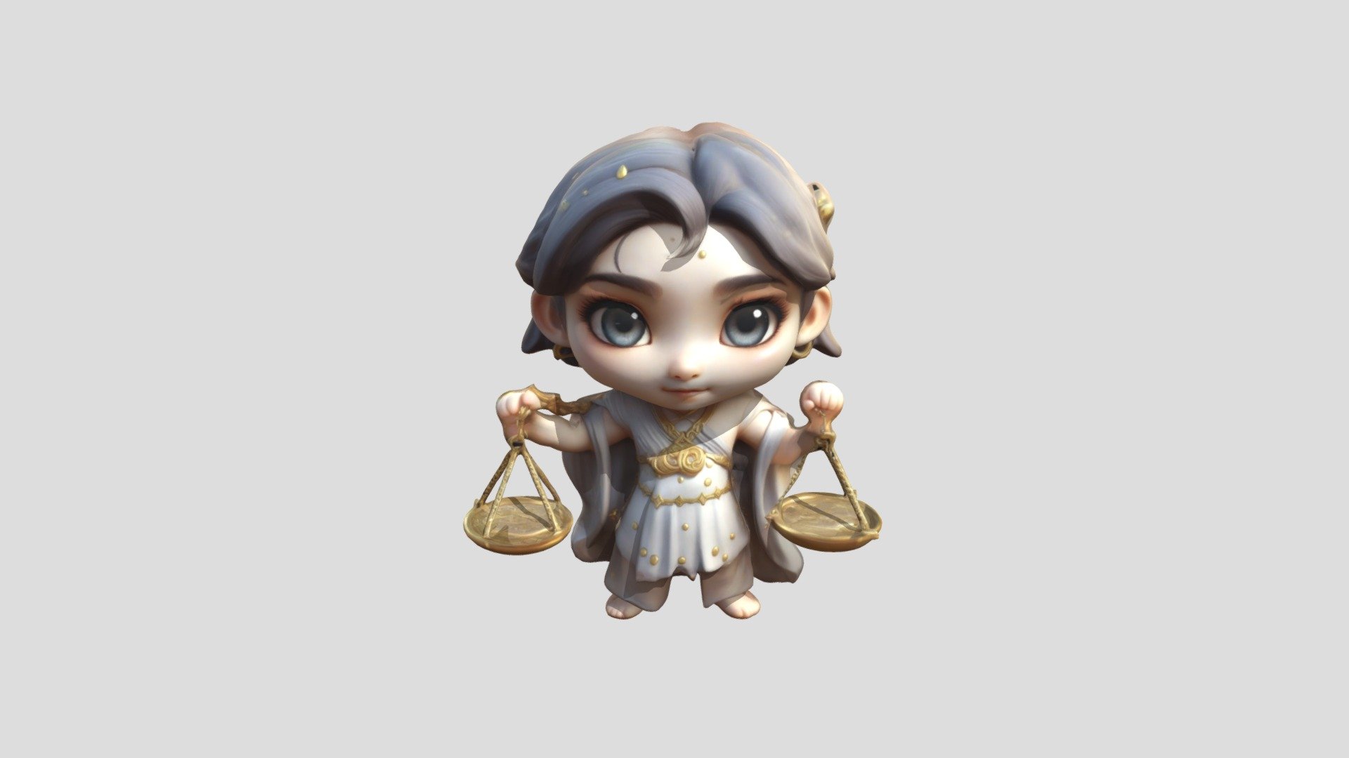 CHIBI libra zodiac cute - 3D model by danhsachphucangia [0d2a4e4 ...