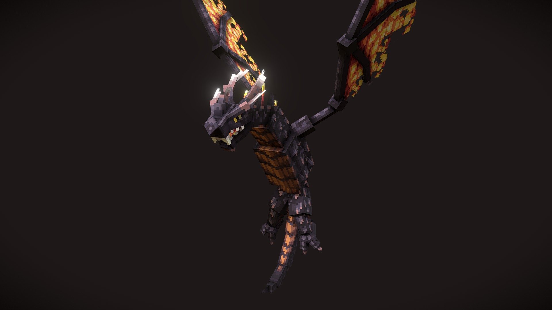 The Dragon of Destruction [Blockbench] - 3D model by Maks - Art ...