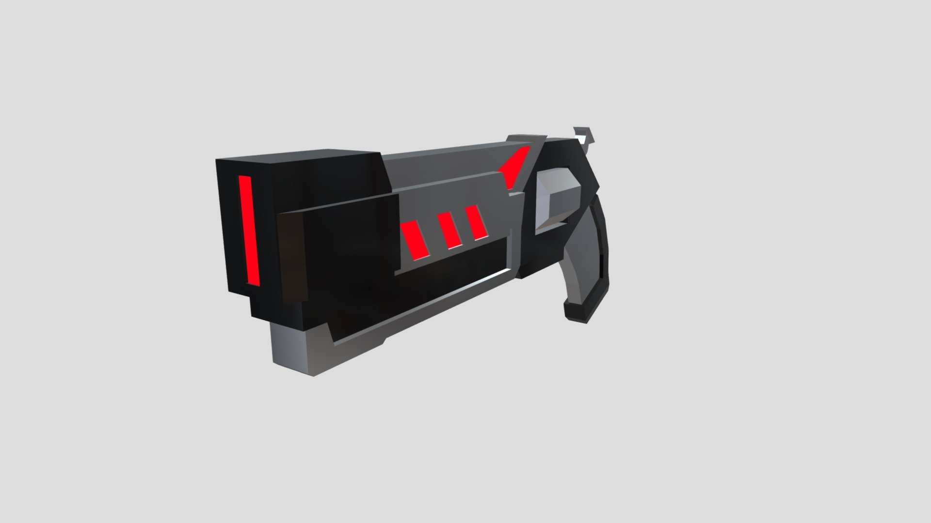 futuristic revolver - Download Free 3D model by katortkator [0d2b807 ...