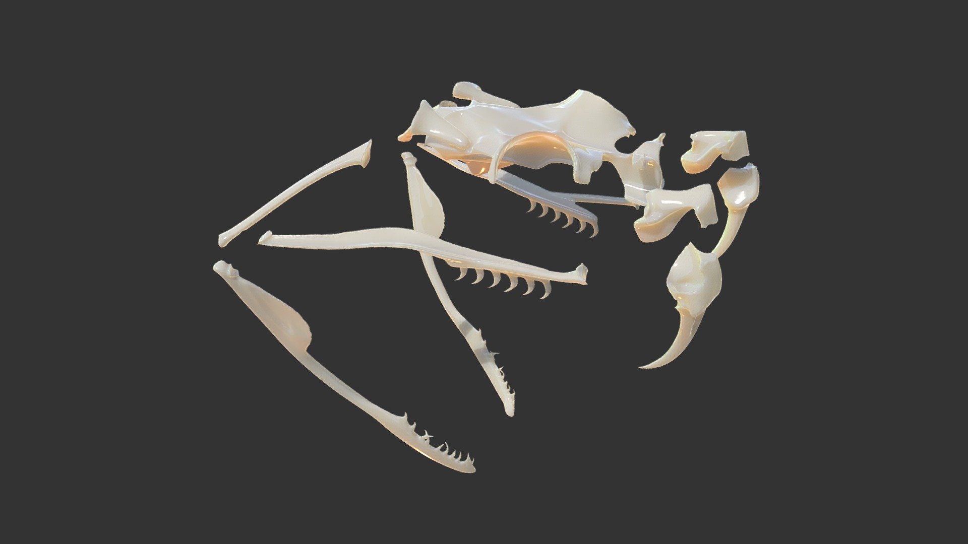 Snake Skull 4270 - 3D model by STAX3D (@STAX3D-SIIM) [0d2c30c] - Sketchfab