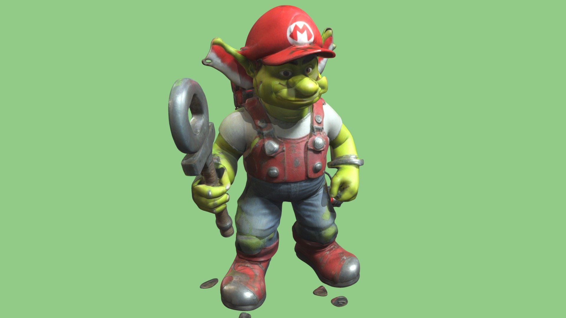 🍃｢Meshy｣ Shrek Mario Mashup - Download Free 3D model by bit.chan ...