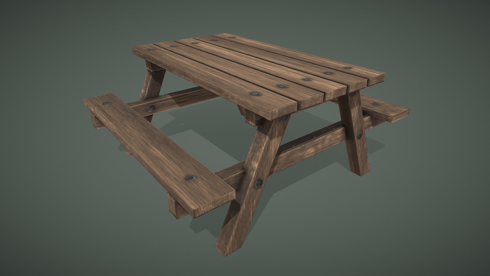 Low-Poly Wooden Bench - Download Free 3D model by Memorie [0d2edaf ...