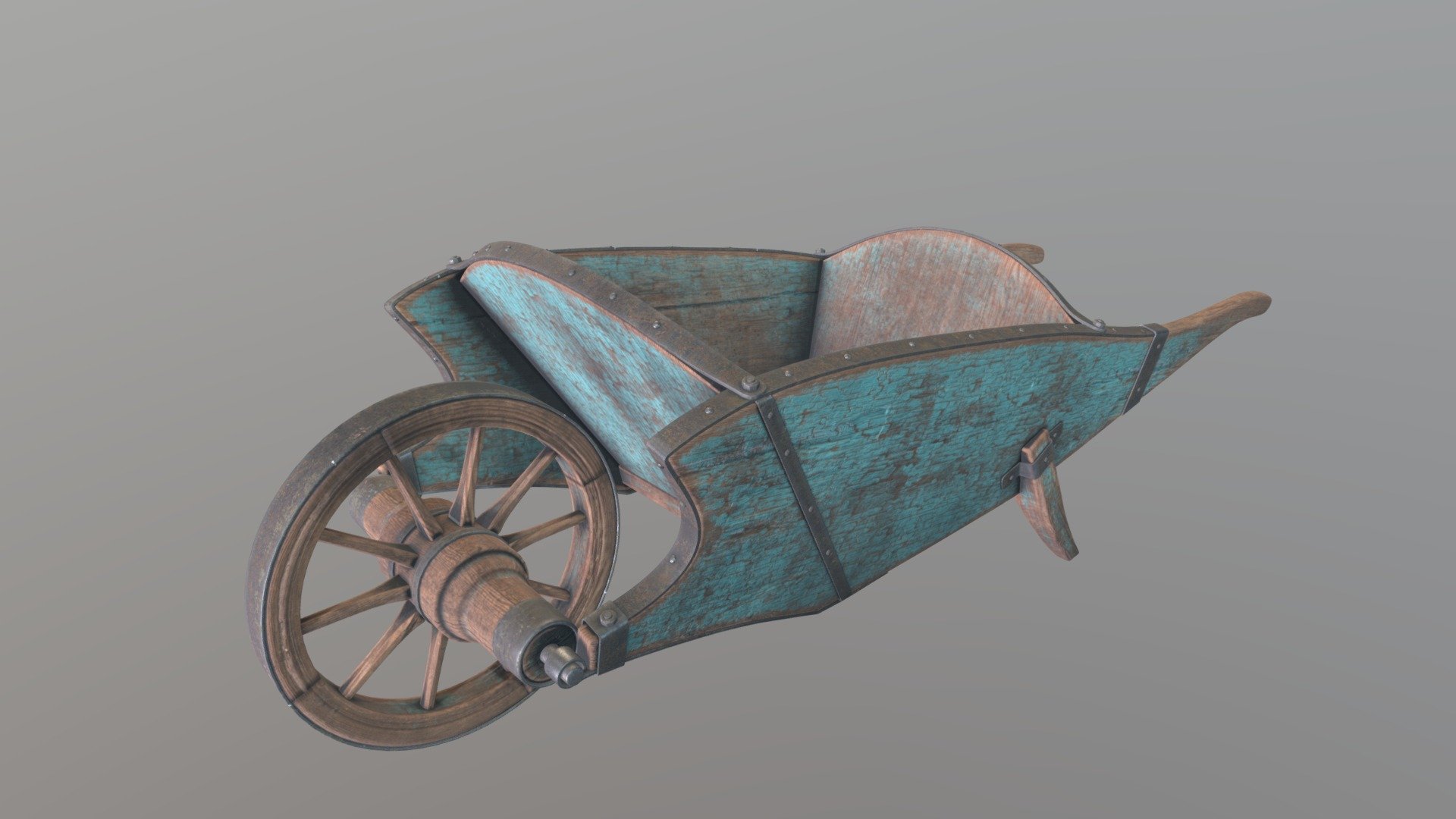 Wheelbarrow - Download Free 3D model by Chenchanchong [0d32b55] - Sketchfab