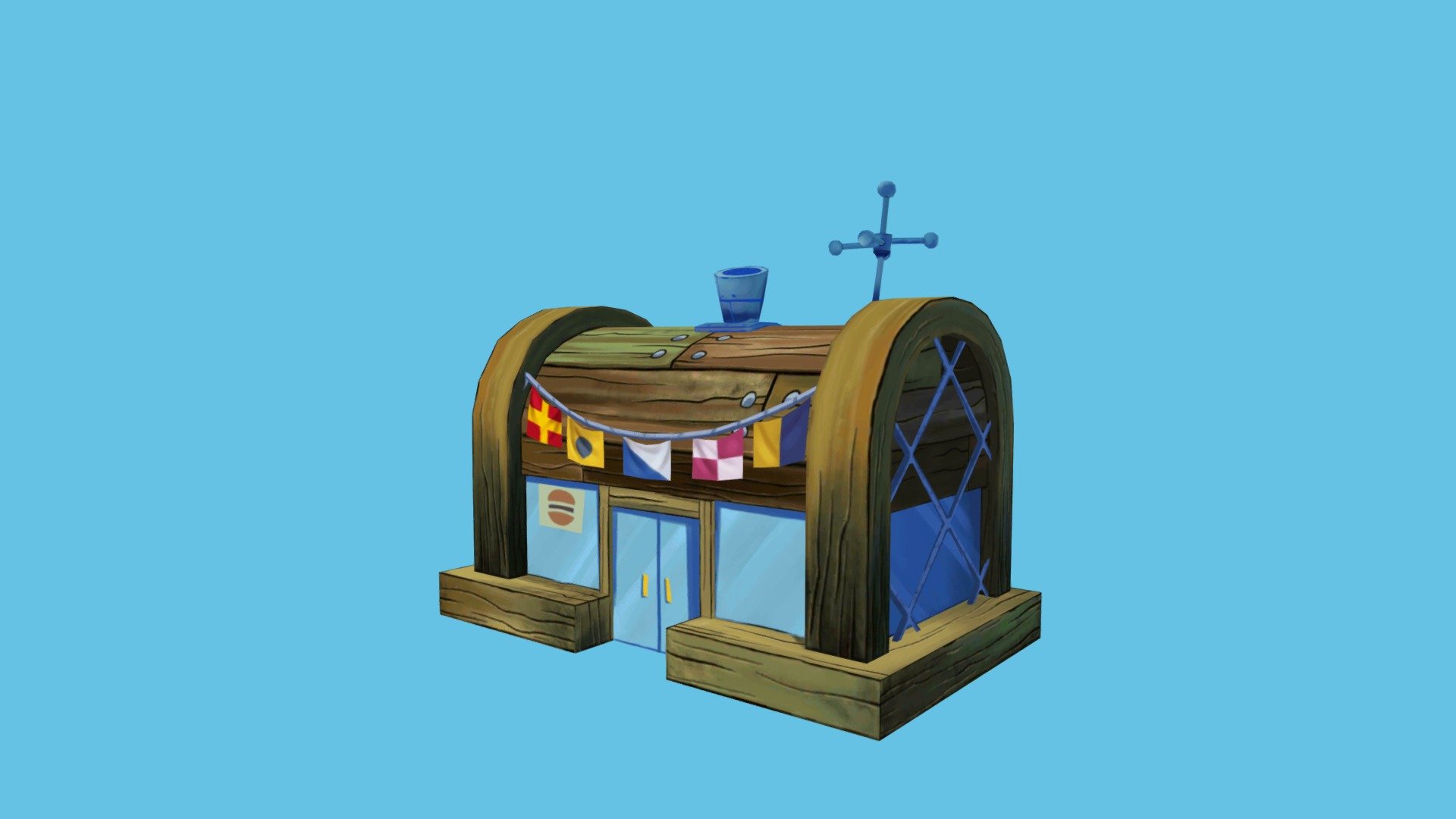 SpongeBob's Patty Pursuit - The Krusty Krab - Download Free 3D model by ...