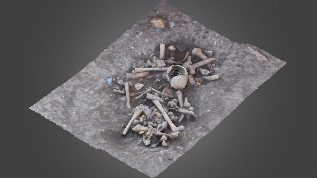 Mid-excavation model of charnel pit - 3D model by DigVentures [0d378ad ...