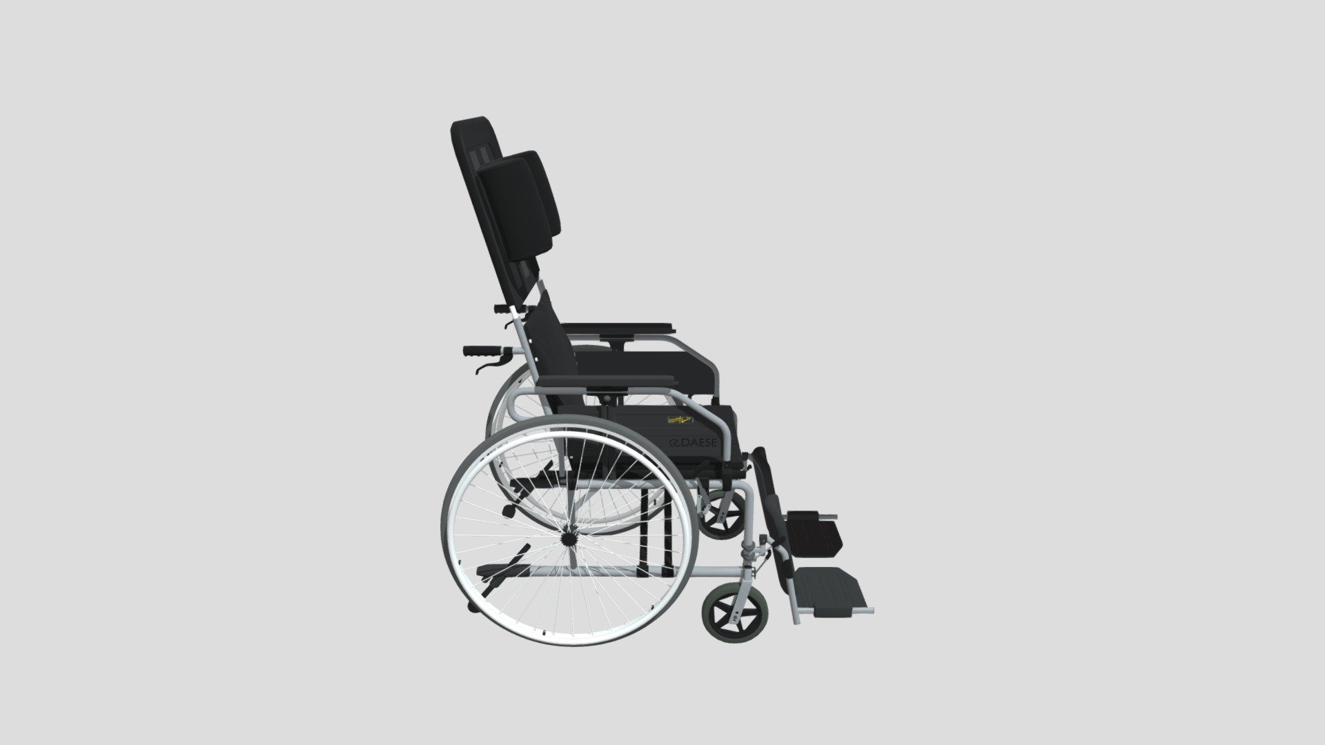 Reclining Wheelchair_SF - 3D model by kwihyunseo [0d38776] - Sketchfab