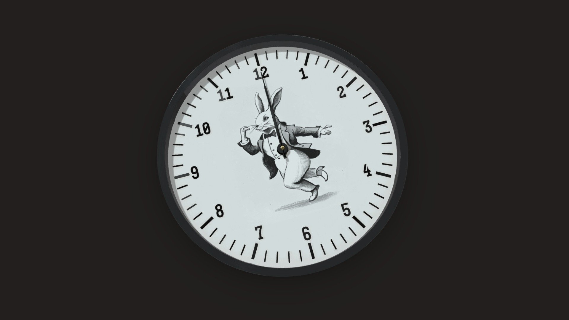 White Rabbit Clock - Download Free 3D model by Marcos Silva ...