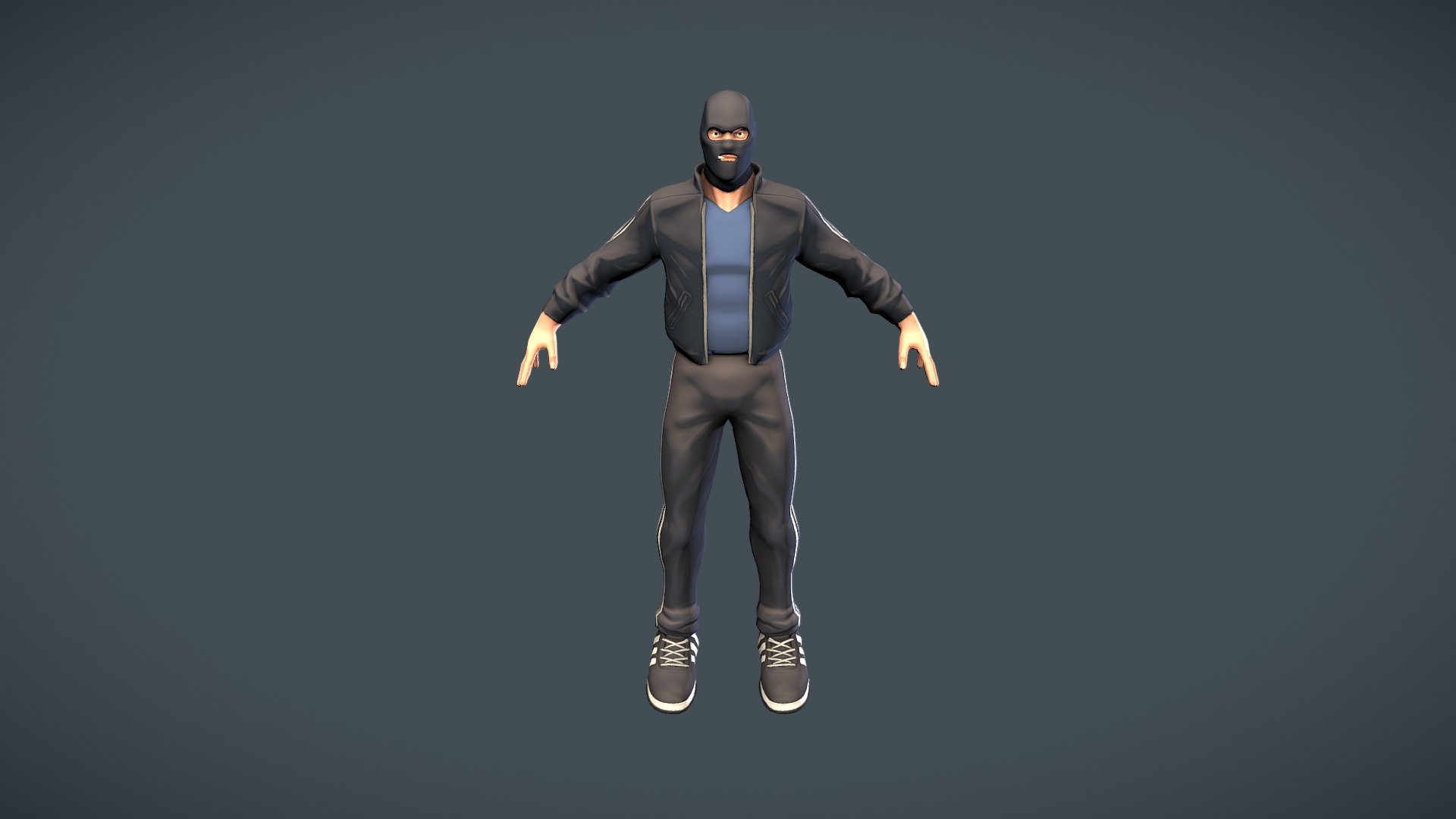 Criminal model lowpoly - 3D model by d_khodokovsky [0d390b9] - Sketchfab