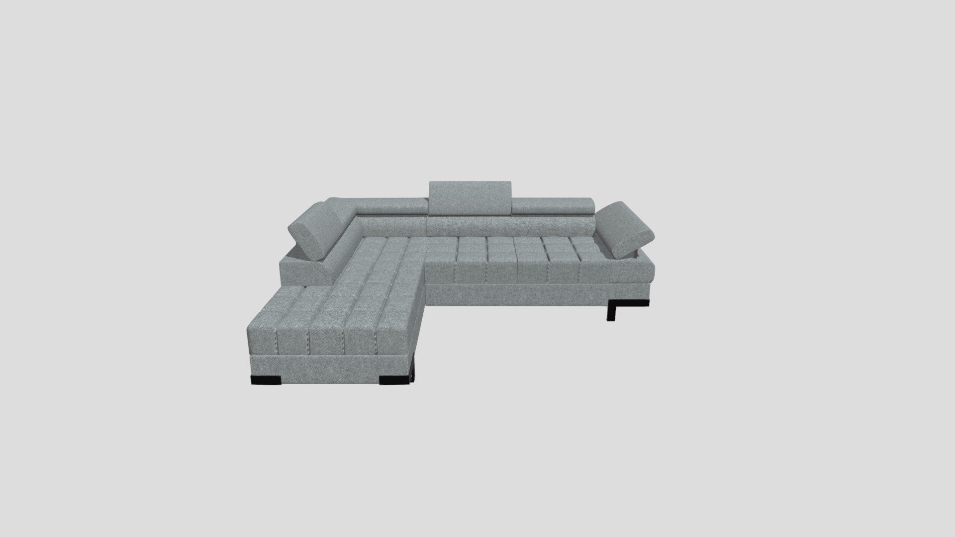 Corner Sofa Bed SELVA L Left - Buy Royalty Free 3D model by ...