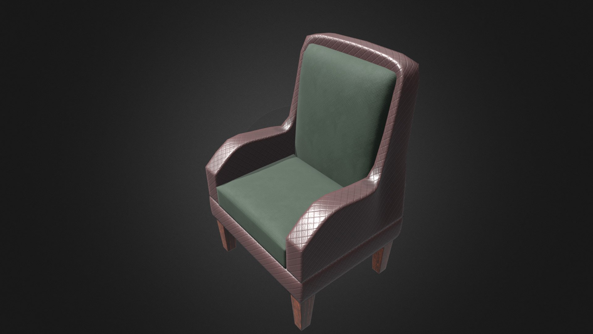 Chair Green - 3D model by ViktorKom [0d3e2dc] - Sketchfab