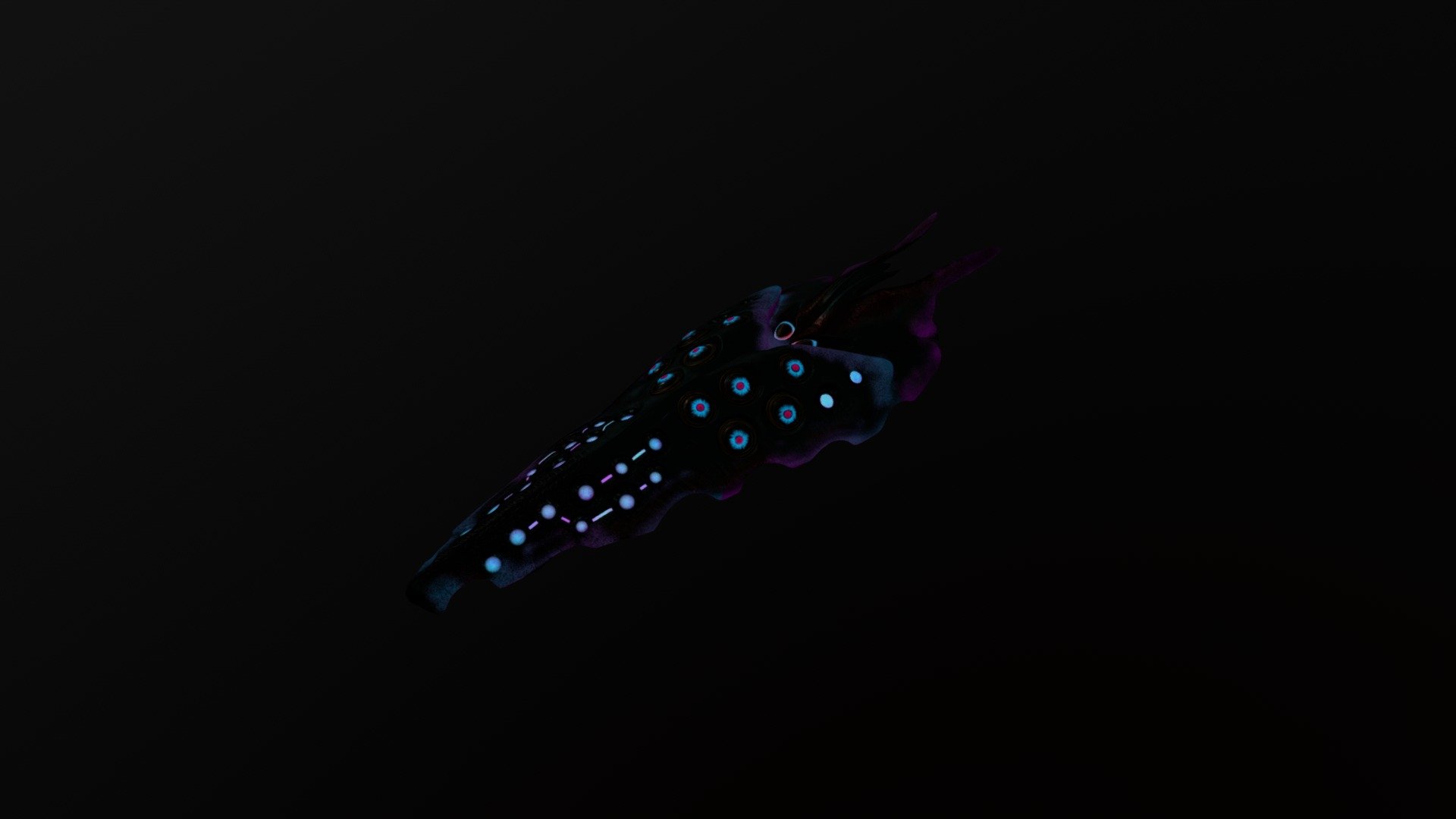 Bio Organic Scout Ship (Emissive Ver.) - 3D model by Encryptedprinter ...