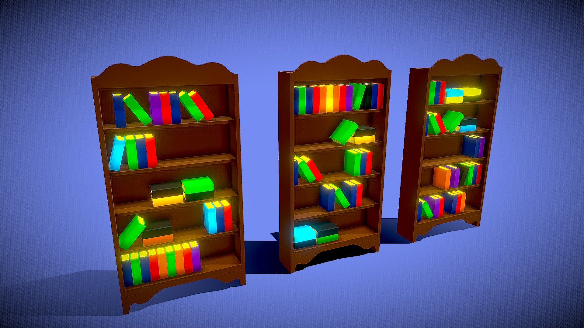 Bookshelf - Buy Royalty Free 3D model by DARKLORD (@DARK_2LORD2 ...