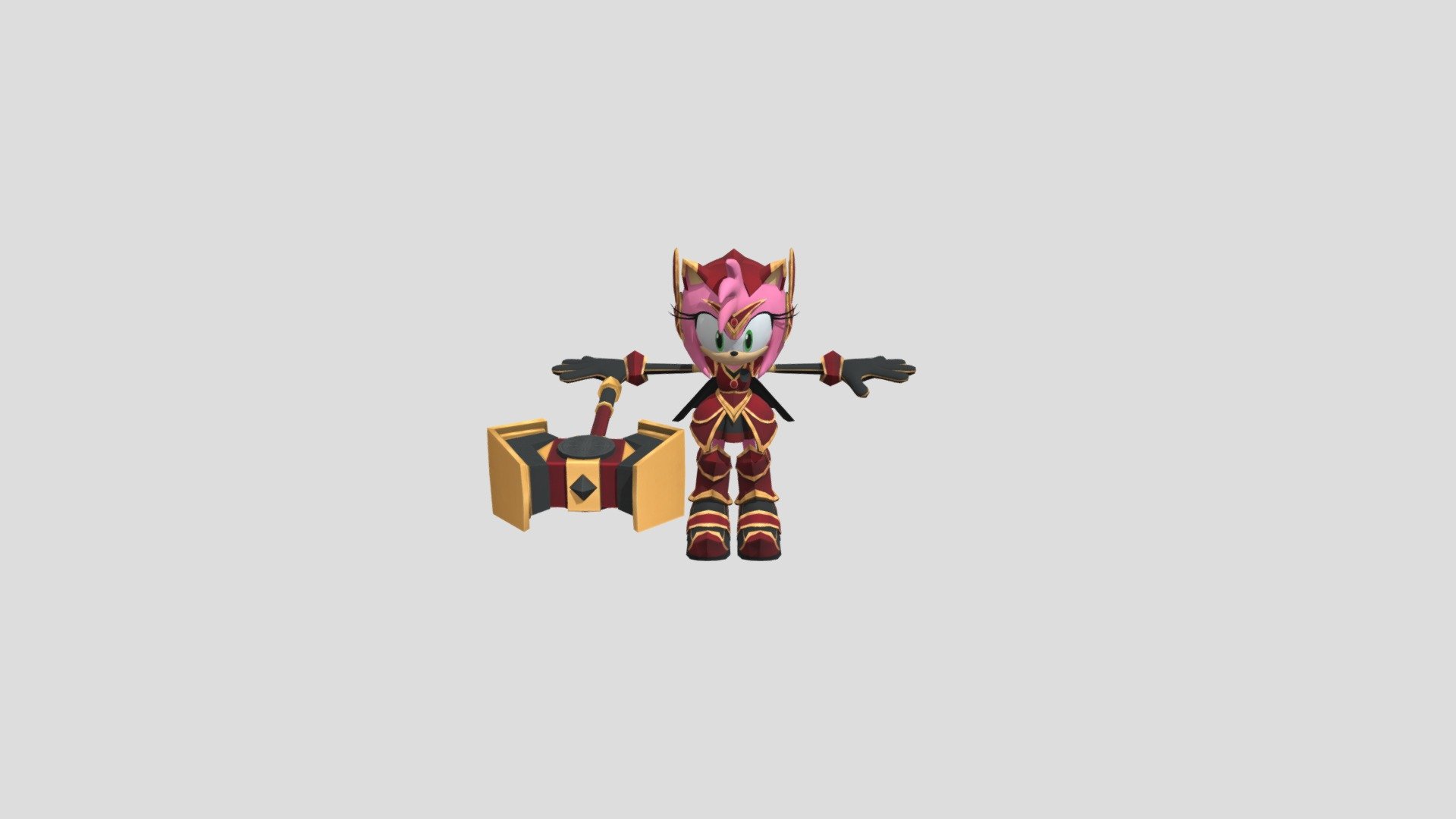 Paladin Amy Ruby Red - Download Free 3D model by rosyidarif02 [0d44271] - Sketchfab