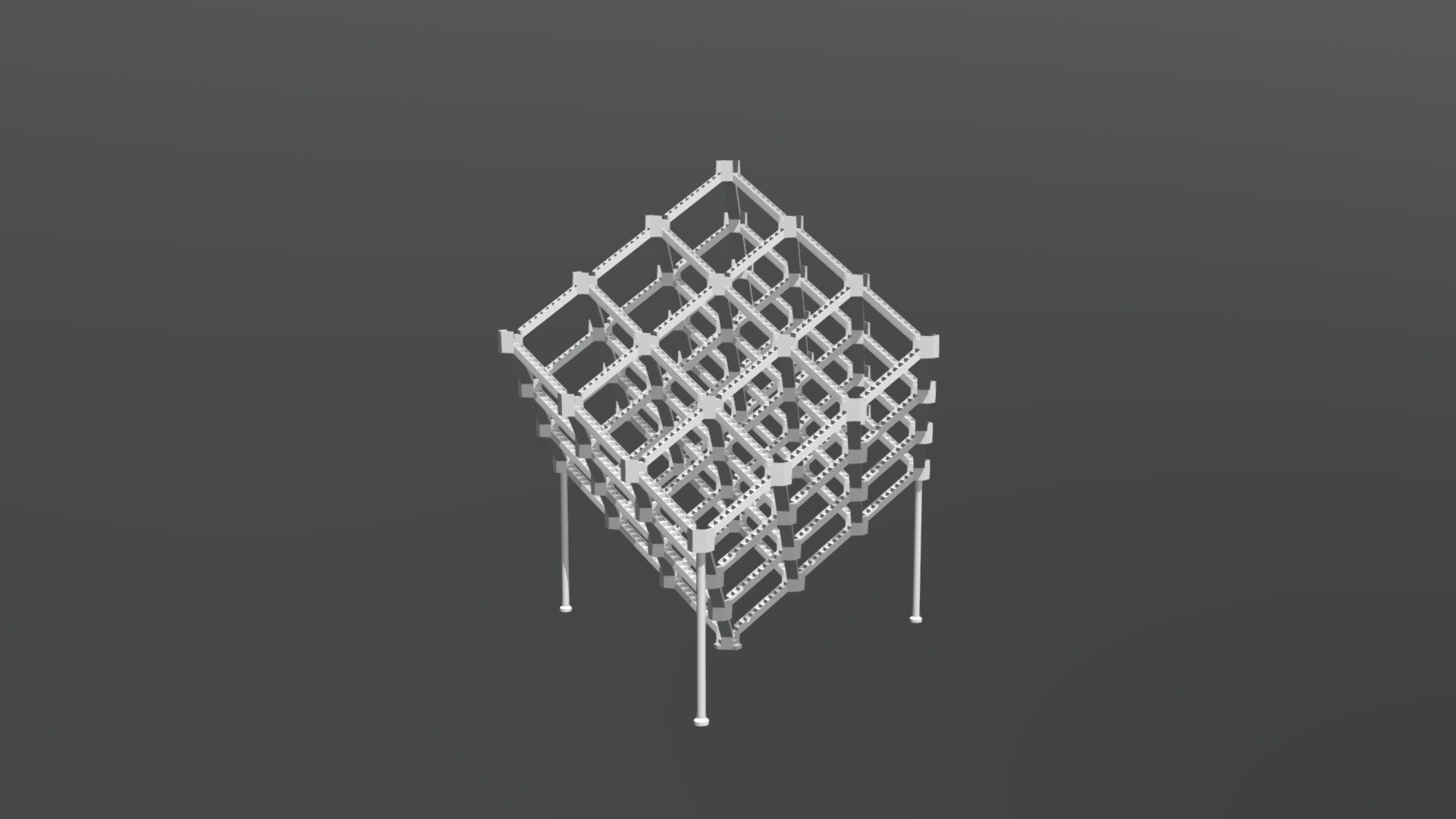 Walkable Simple Cubic Lattice - Download Free 3D model by Fathauer ...