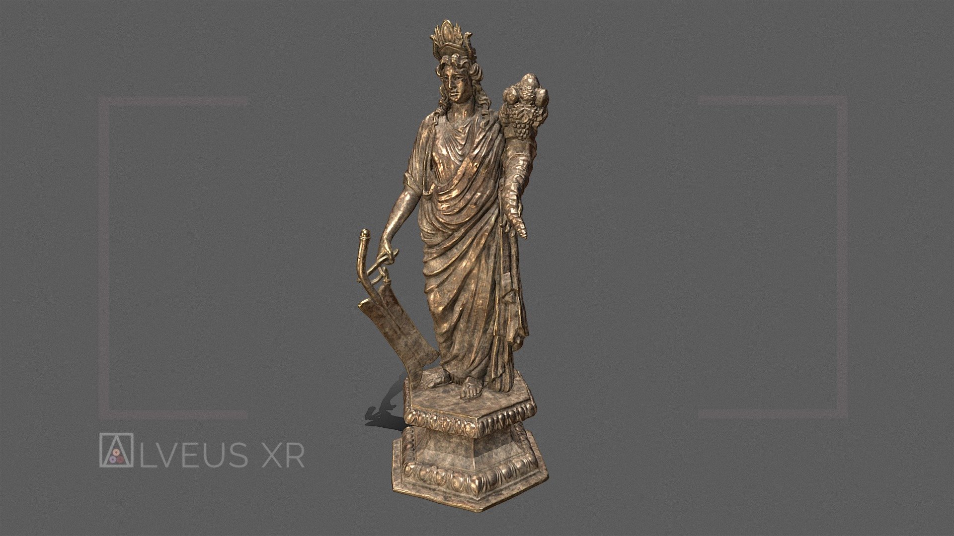 Estatuilla diosa Fortuna | Statuette of Fortuna - Buy Royalty Free 3D ...