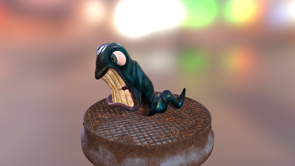 Worm Midterm - 3D model by Kat Turnland (@aziancat702) [0d4514b ...
