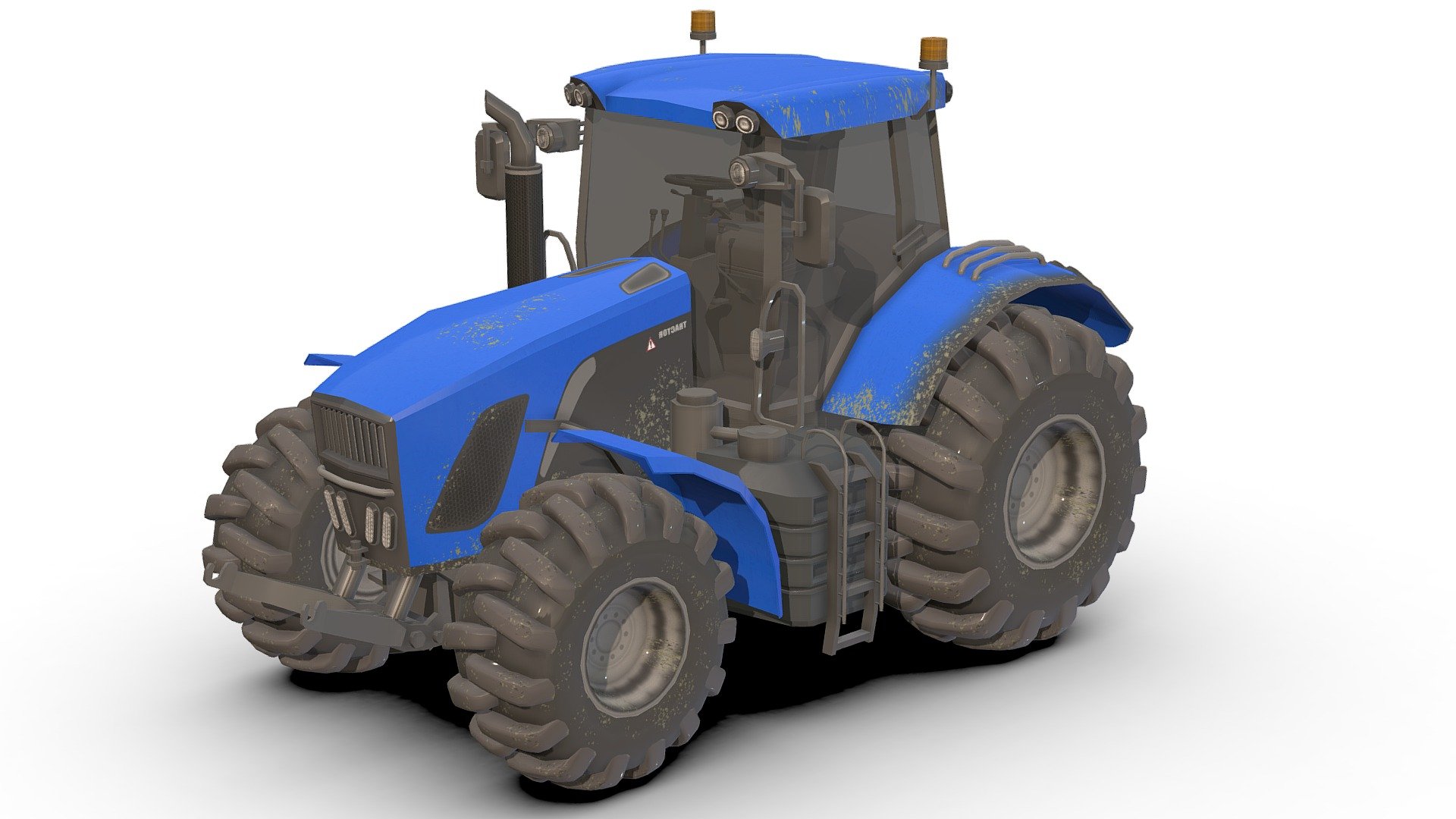 Tractor Model Low-Poly - 3D model by Sidra (@Sidramax) [0d473ff ...