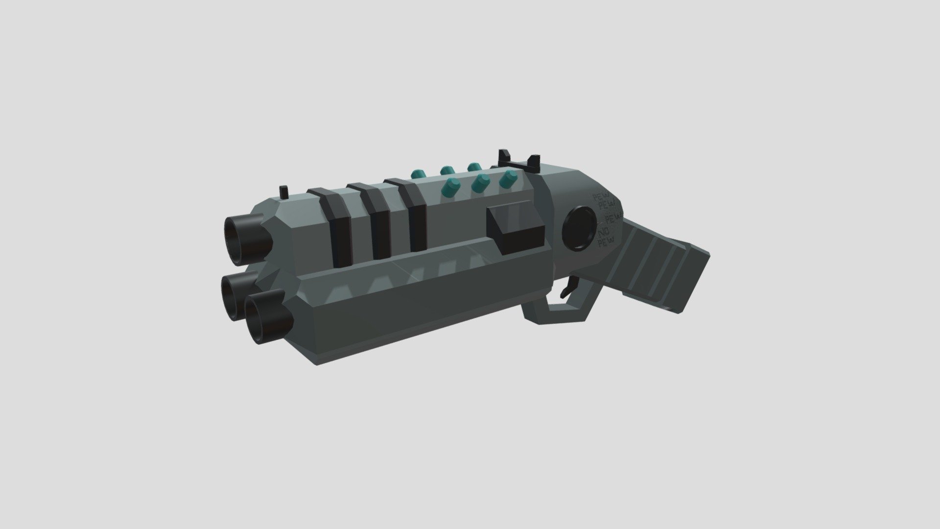 3 barrel shotgun - 3D model by WeeBaby [0d488da] - Sketchfab