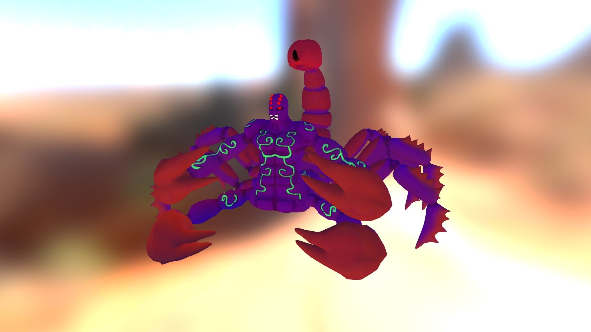Heresy of Set: Purple Scorpion Demonoid - 3D model by Richard Yang ...