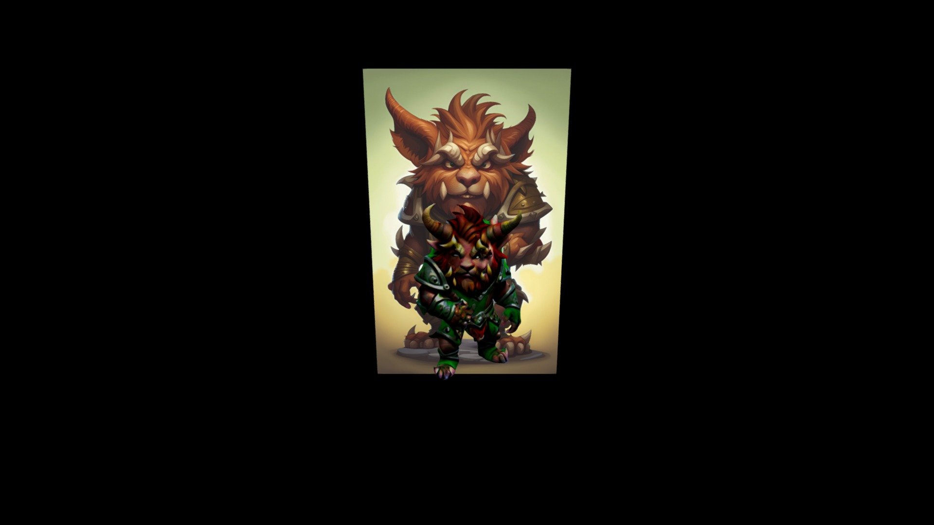 a cartoon image of a troll with a sword and a sh - Download Free 3D ...