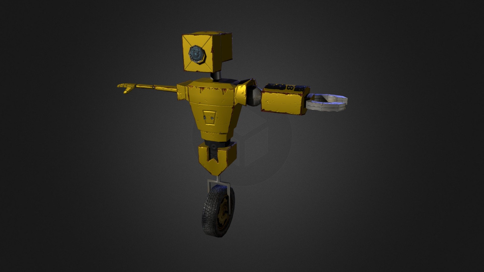 Rusty Robot - Download Free 3D model by 3DLeon (@ShadowRepulser ...