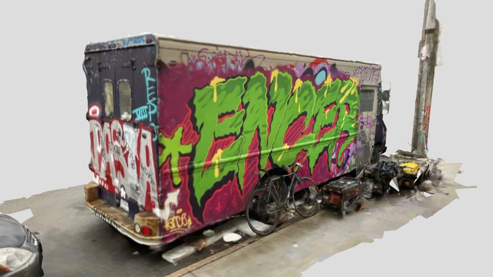 3D Graffiti Scan - Trucks - Brooklyn - 2023 - Download Free 3D model by ...