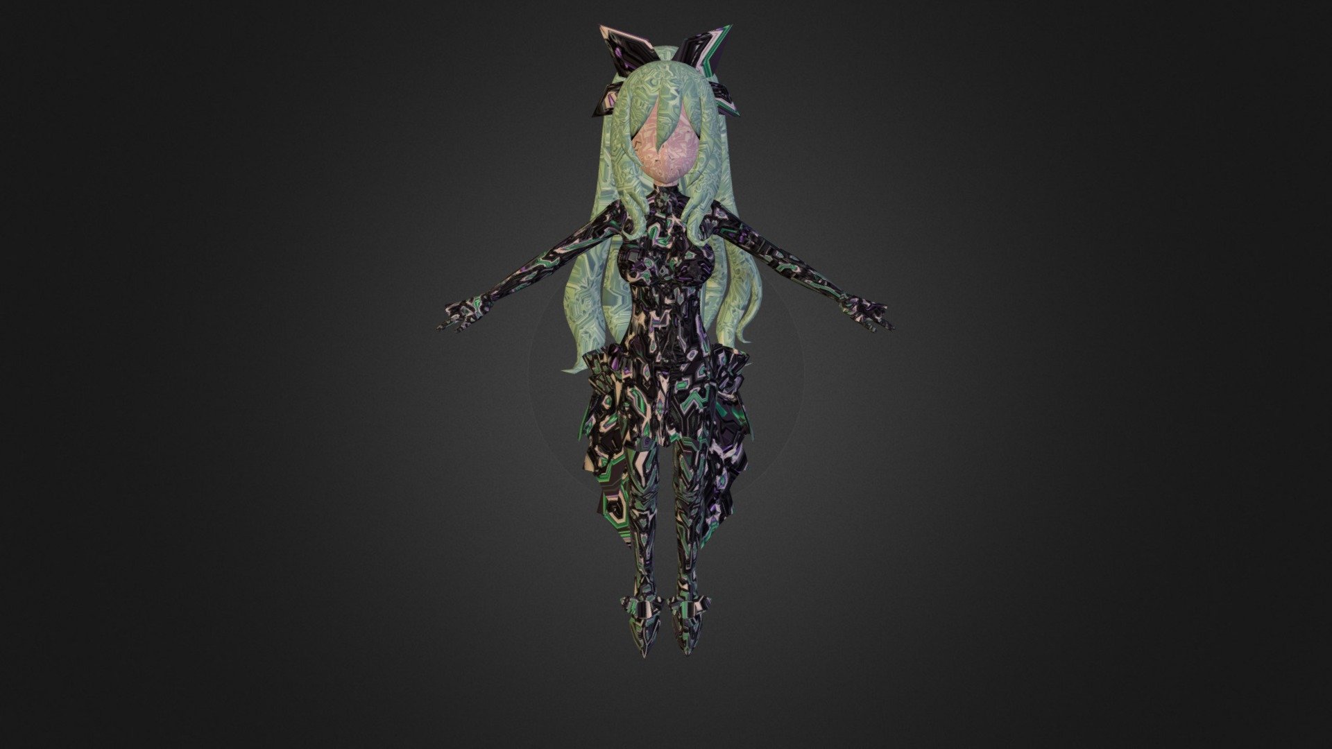 PSX PS2 PS3 - Hyperdimension Neptunia mk2 - Chik - 3D model by ...