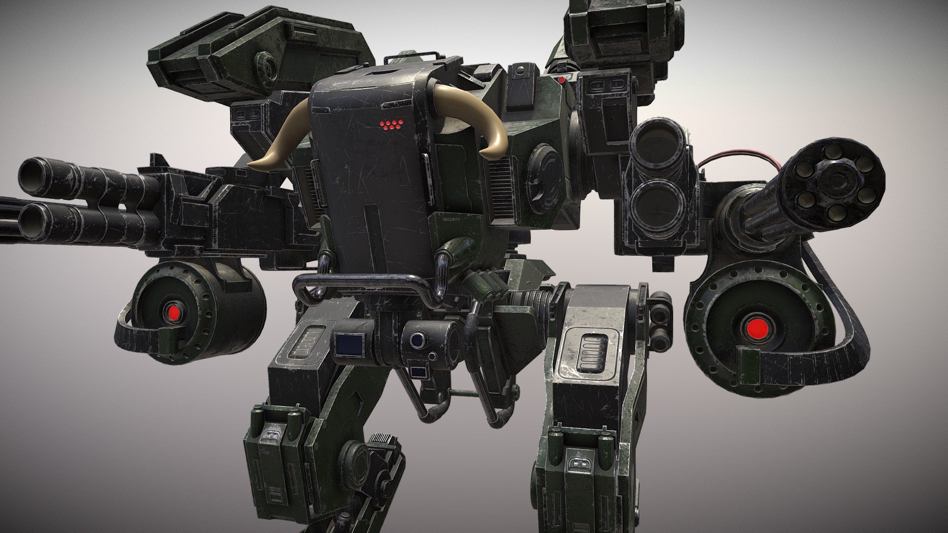Robot Cyber Tech 17 3d Model By Alenawormer Alenakonkina003