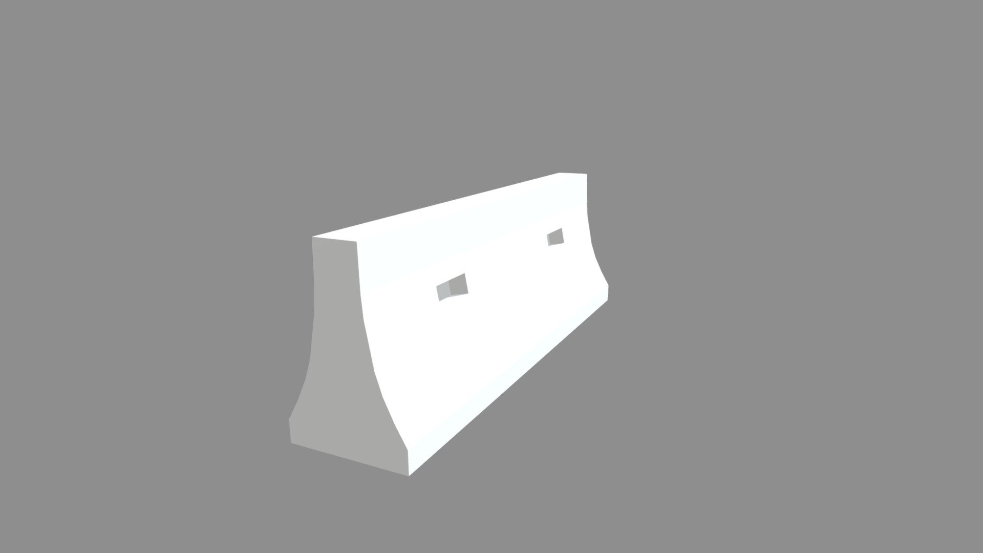 Concrete Road Block - 3D model by william.bouwman [0d525e0] - Sketchfab