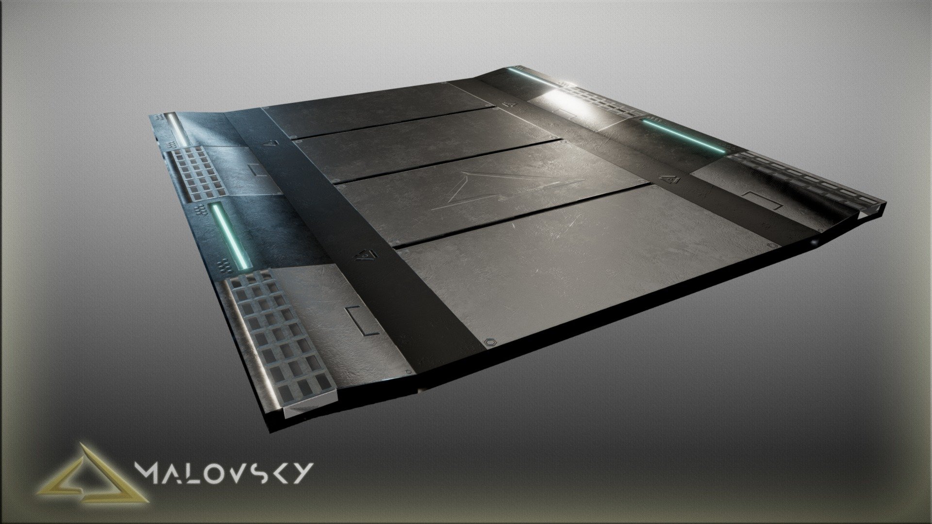 Floor in a spaceship - 3D model by Ruslan Malovsky (@malovsky) [0d564b2 ...