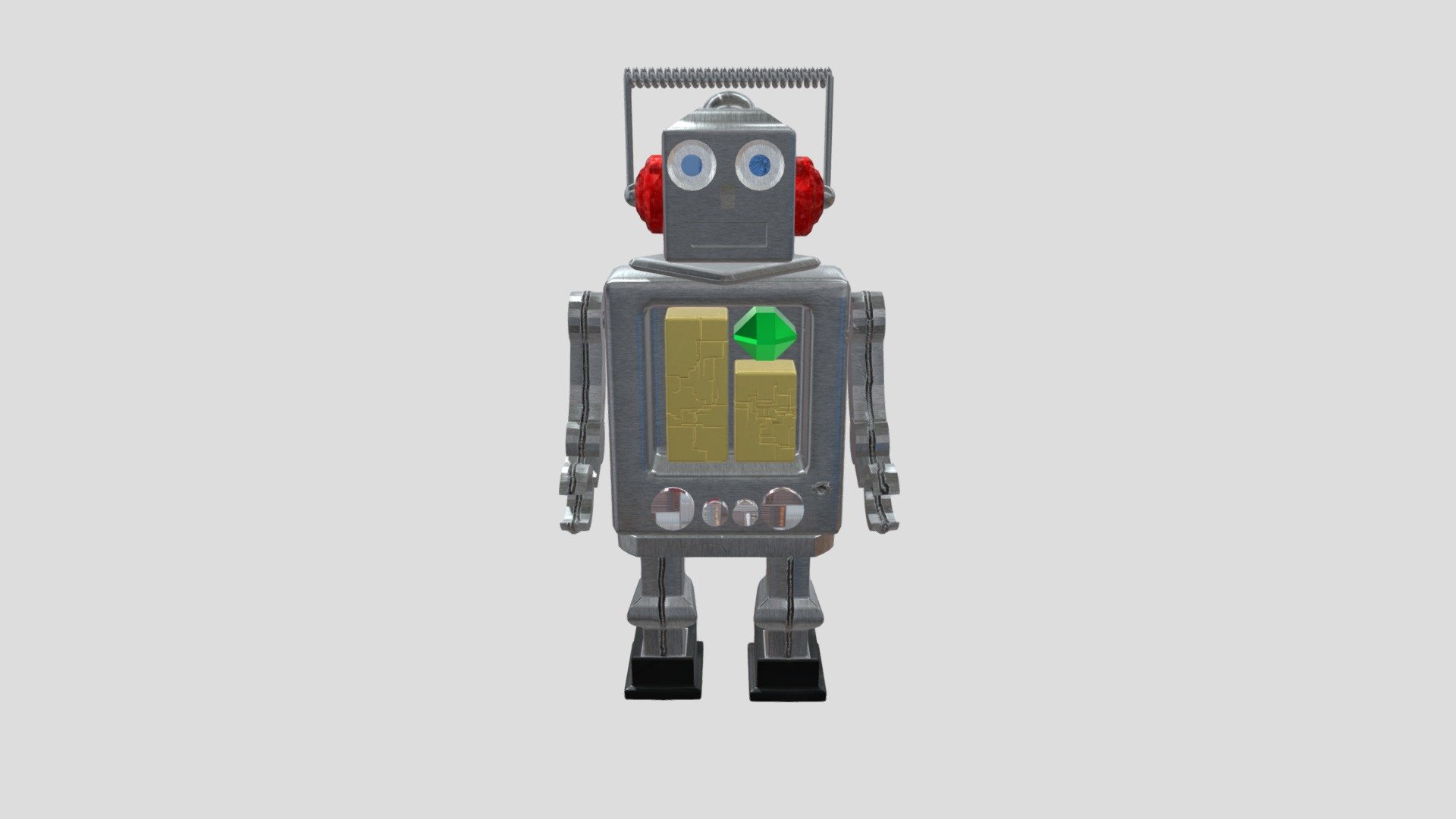 Toy Robot - 3D model by Notxamer [0d58ed0] - Sketchfab
