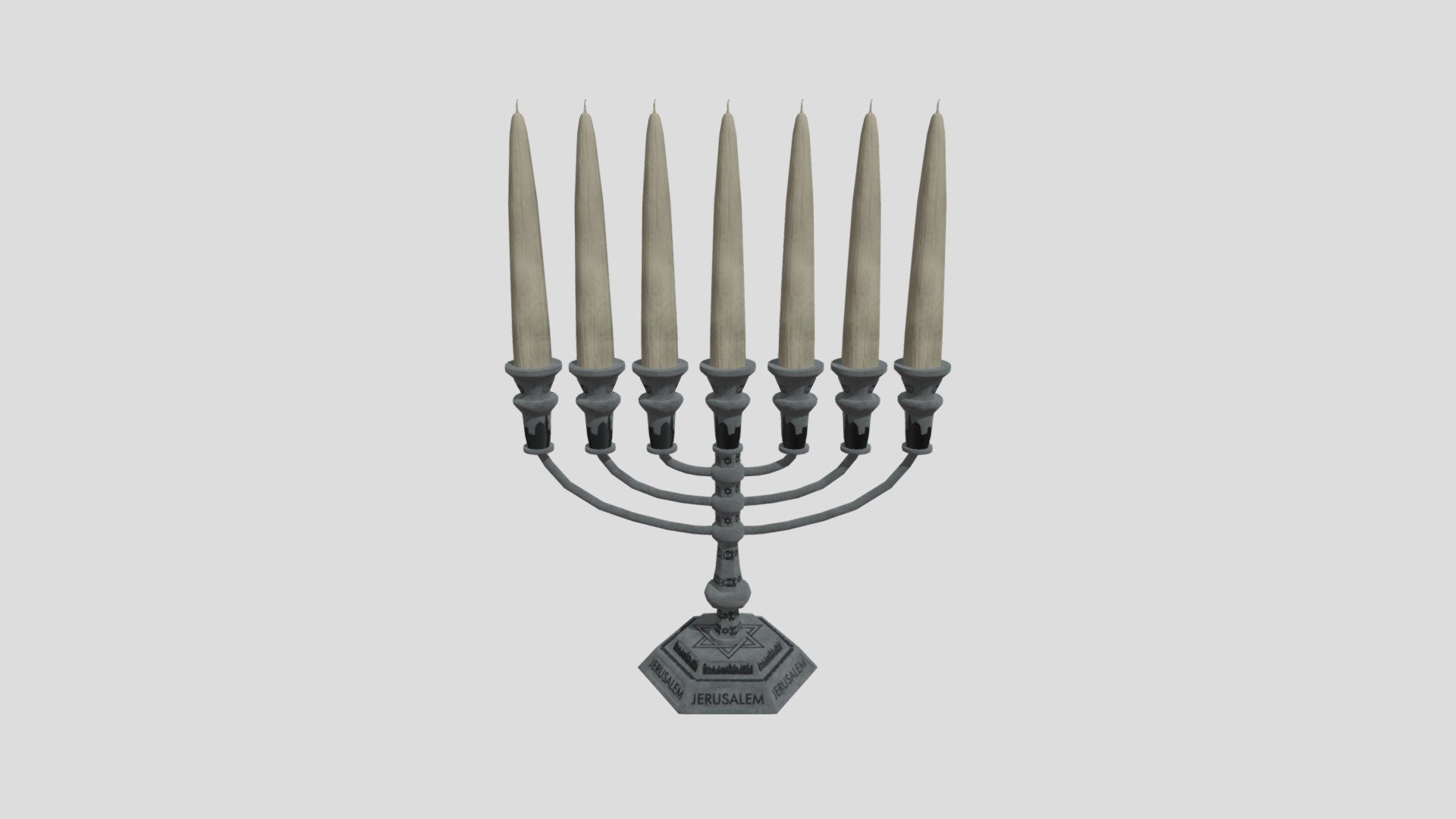 Menorah - 3D model by TreasuredTeam [0d5cbbd] - Sketchfab