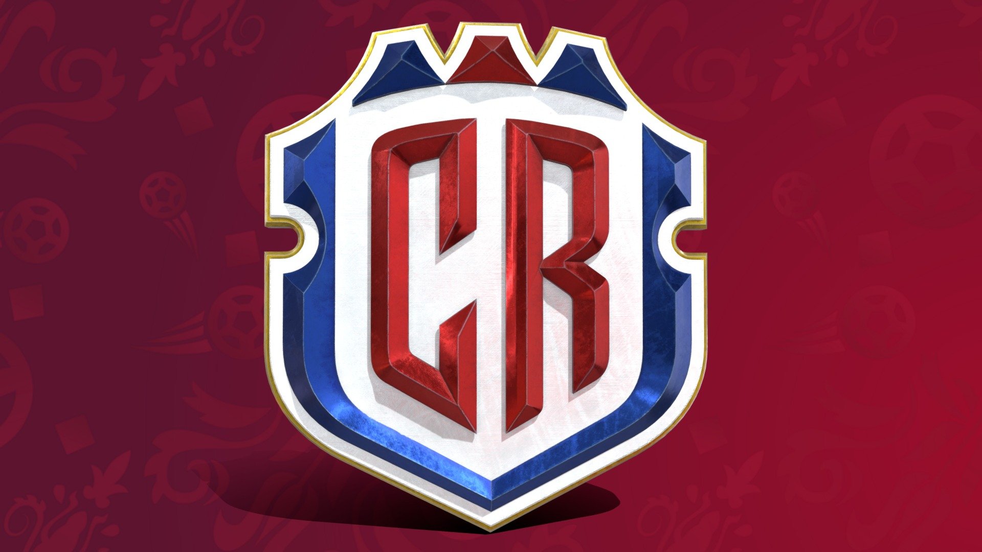 Costa Rica National Team 3D Badge - 3D model by degoverse [0d5fe39 ...