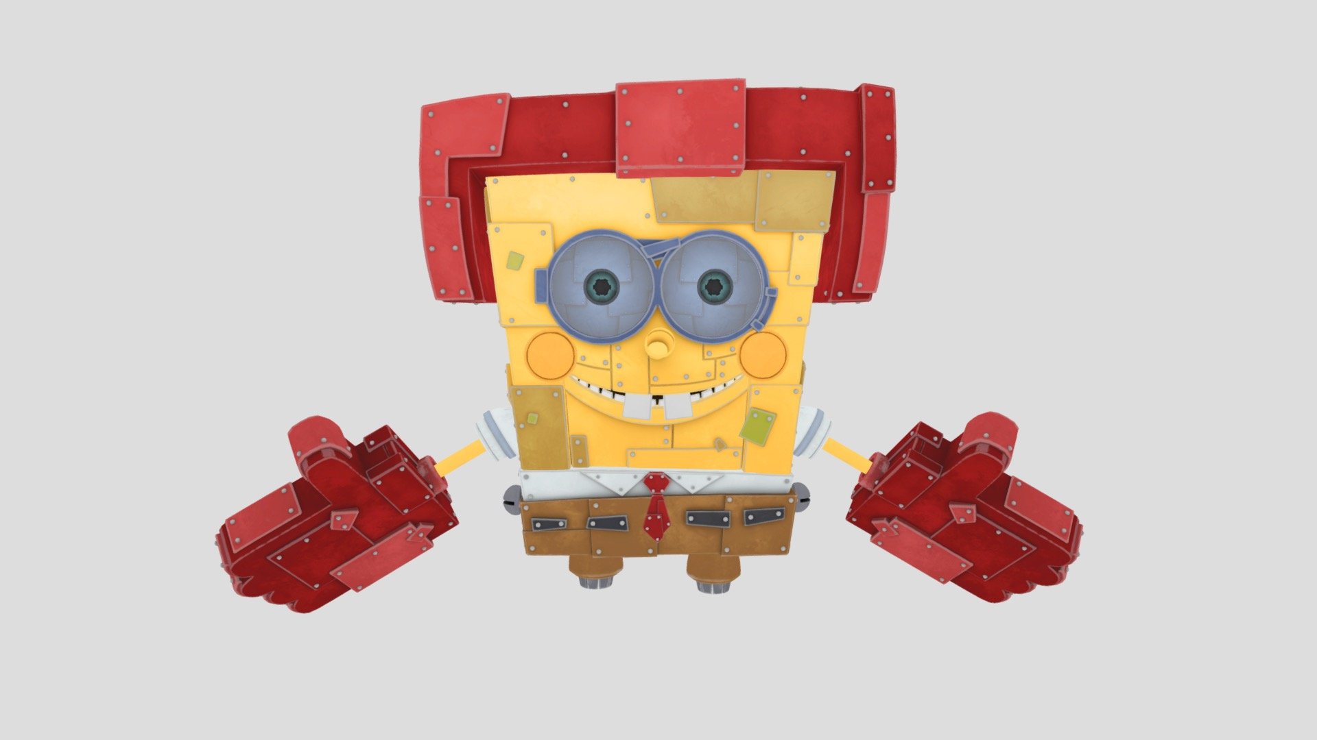 Bfbbr-Robo SpongeBob Boss (Animation) - Download Free 3D model by SMF ...